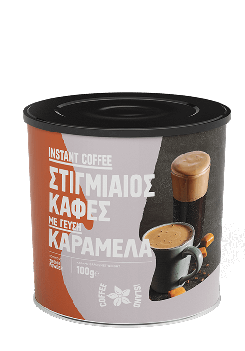 Instant Caramel Flavored Prepacked 100g - Instant Coffee :: Cyprus